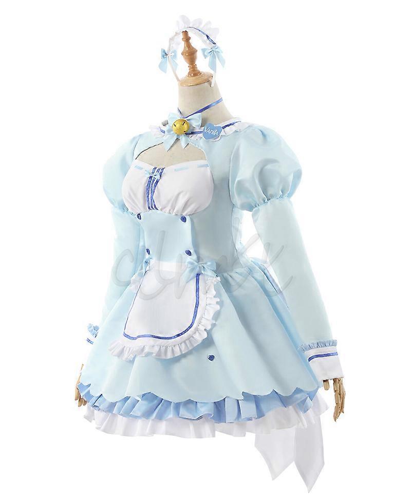 Nekopara Chocola Vanilla Cosplay Chocola Vanilla Costume Maid Dress Cat ...