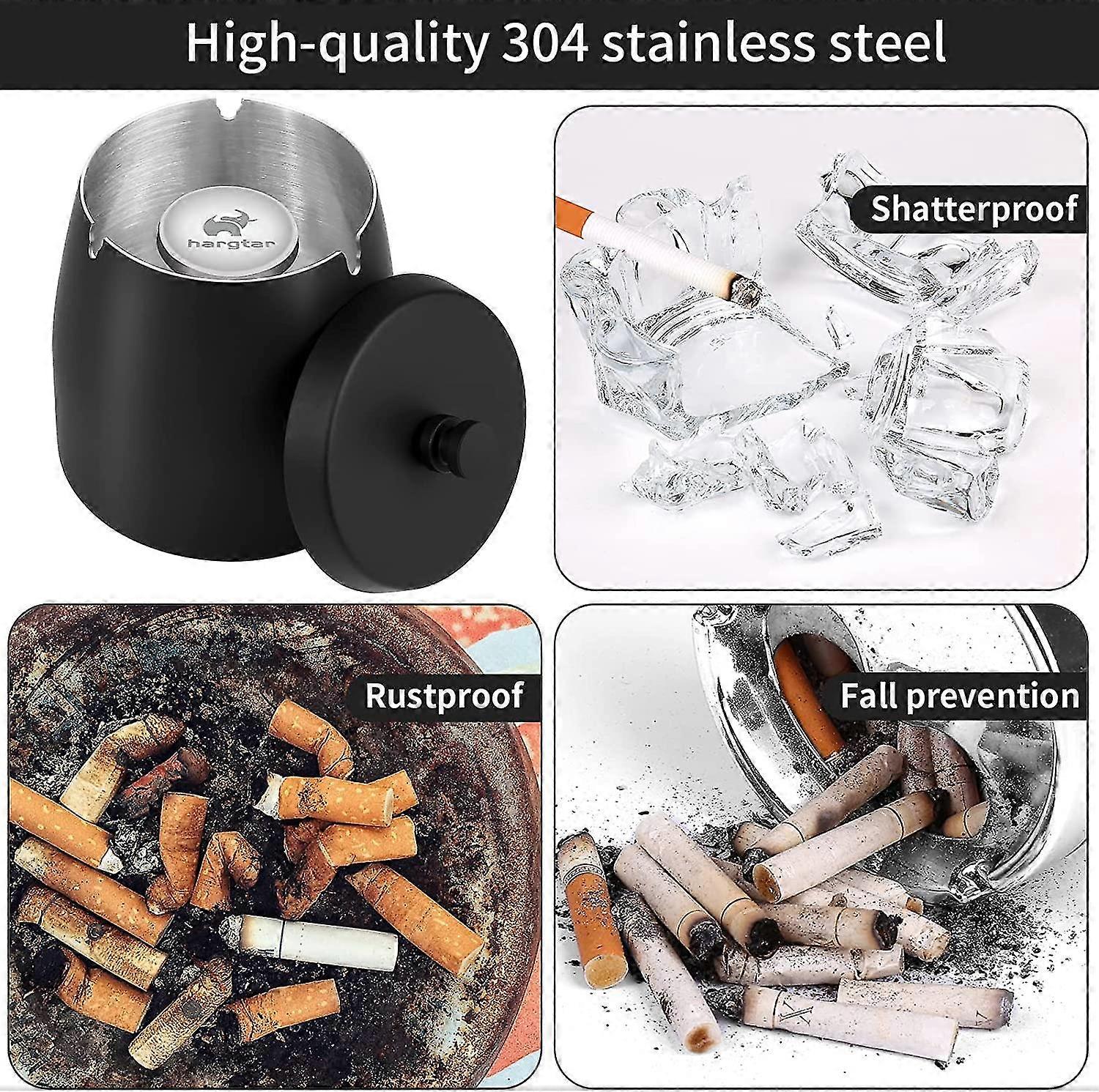 Outdoor Ashtrays For Patio With Lid, Outdoor Ash Tray Sets For ...