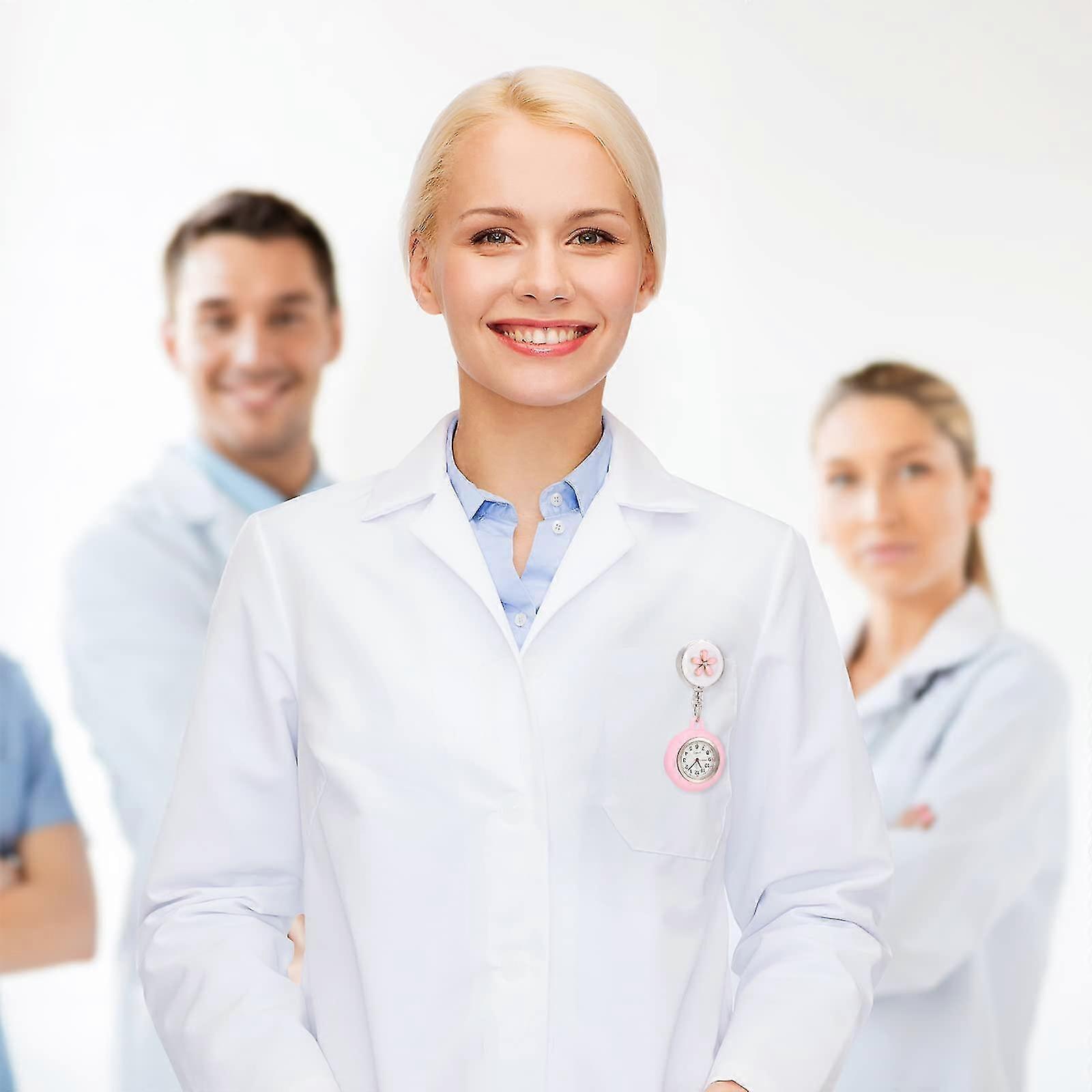 4-piece nurse watch suitable for nurse doctor retractable digital watch ...