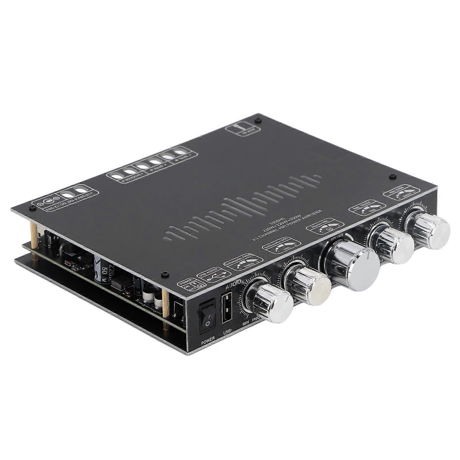 BT 5.1 Amplifier Board Stereo 2.1 Channel 350W 220W X 2 AUX USB Input ...