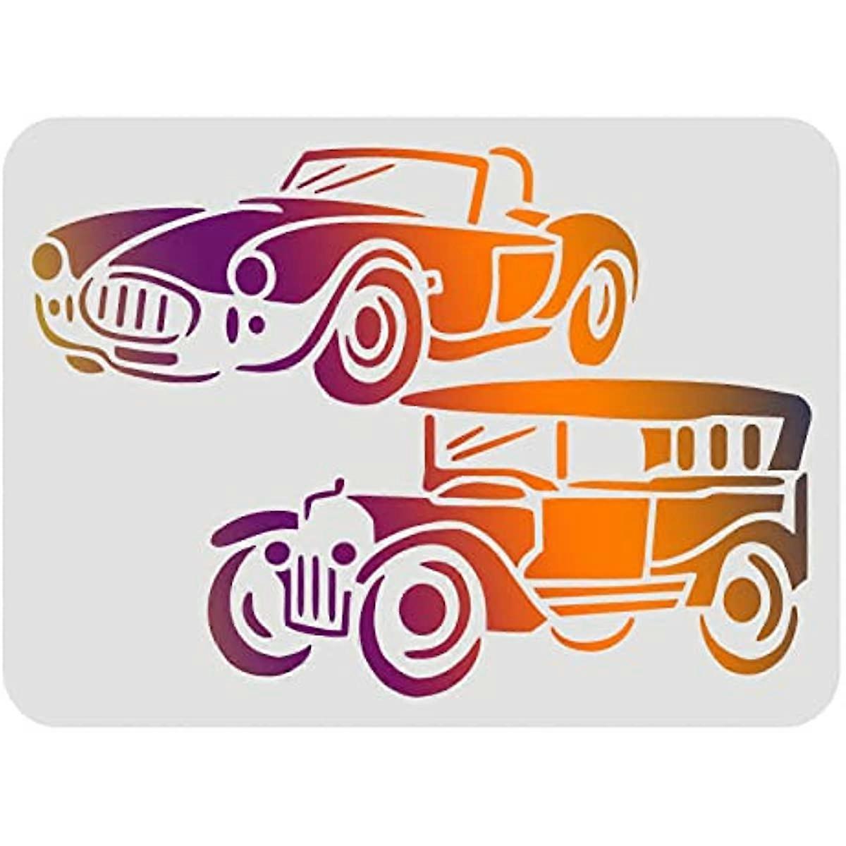 Car Stencil 11.7x8.3inch Sport Car Stencil Reusable Roadster Painting ...
