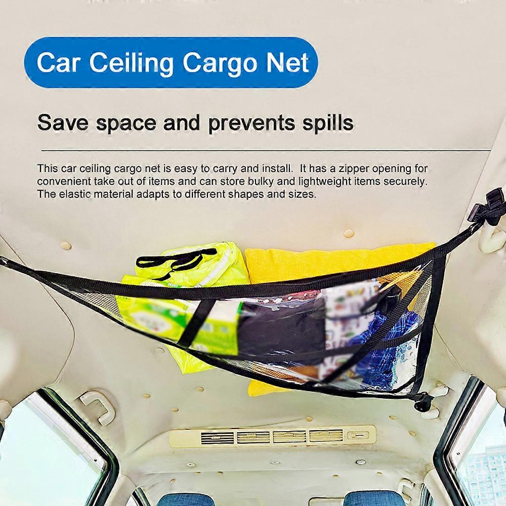 Car Ceiling Cargo Net Triangle-Shaped Vehicle Ceiling Strong Load ...