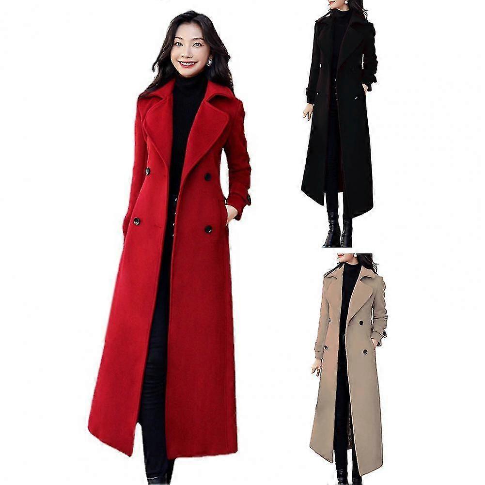Thermal Winter Overcoat Women Business Mid-calf Length Jacket Formal ...