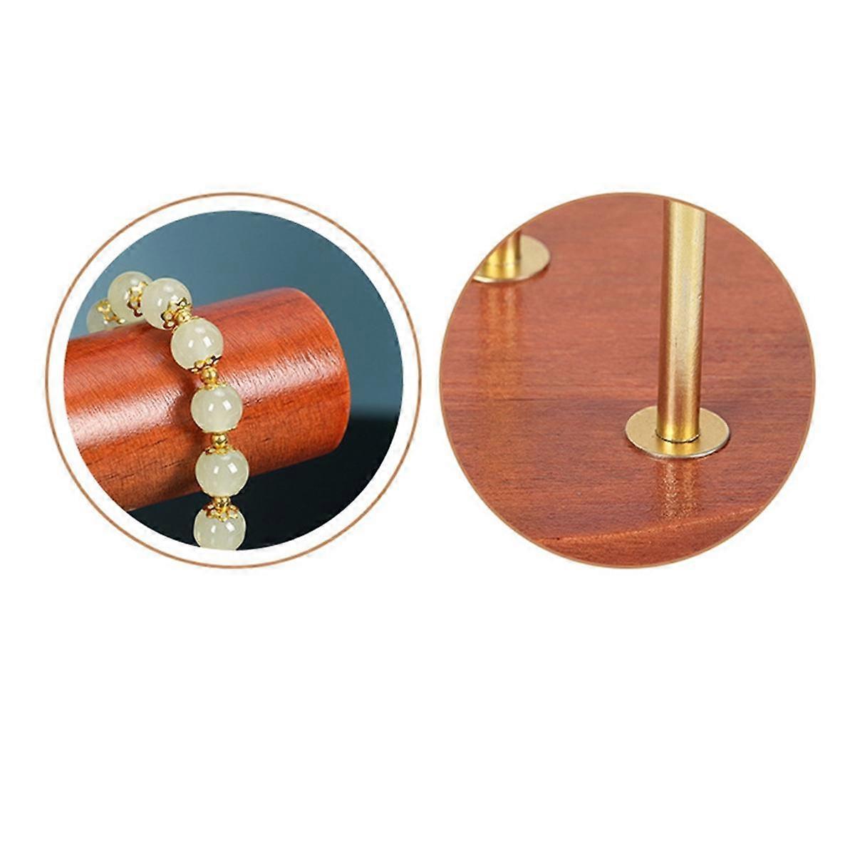 Solid Wood Large Jewelry Rack 3 Tiers Bracelet Display Rack Bracelet ...