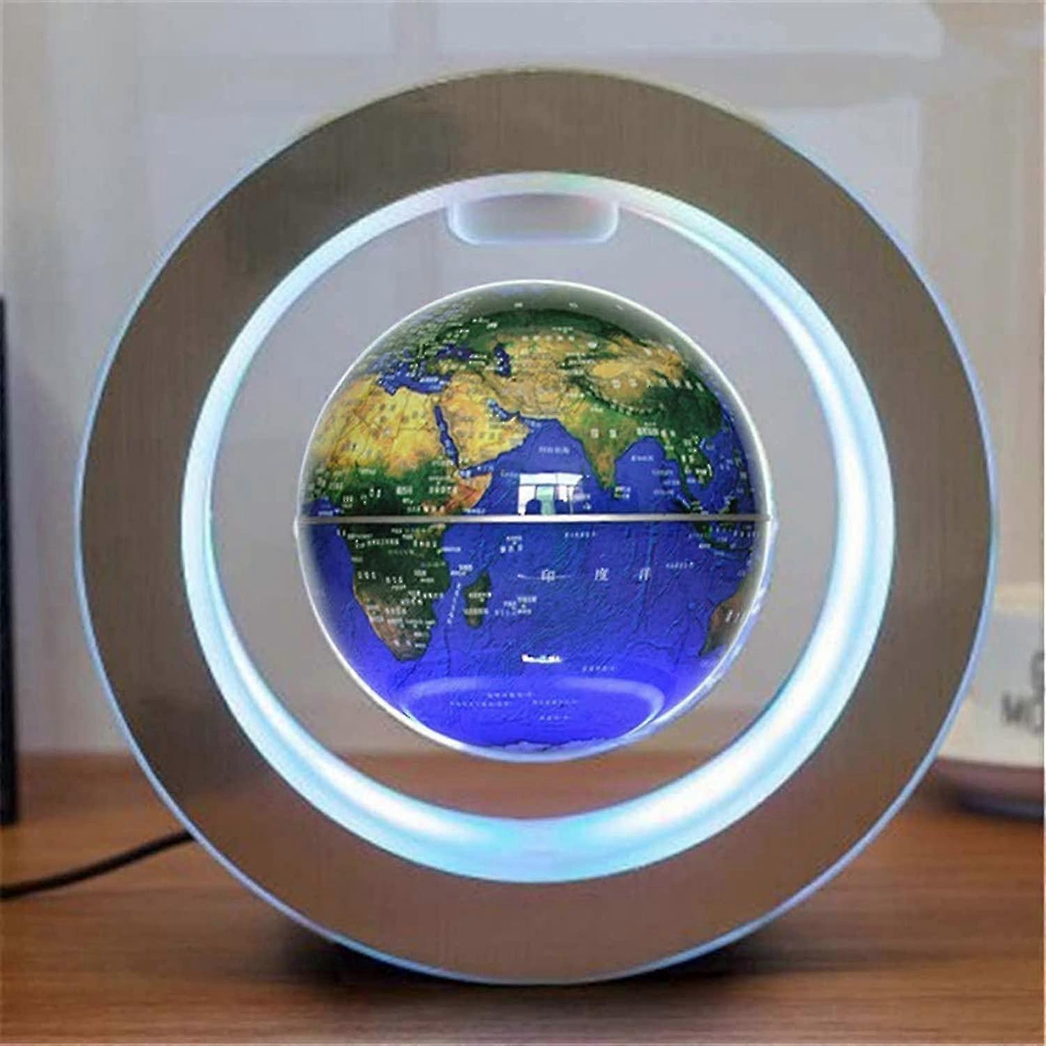 Floating Globe With Led Lights Levitating Globe Magnetic World Map For ...