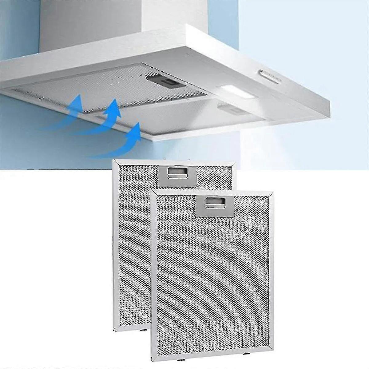 2PCS Range Hood Filter Cooker Hood Grease Filter Kitchen Extractor ...