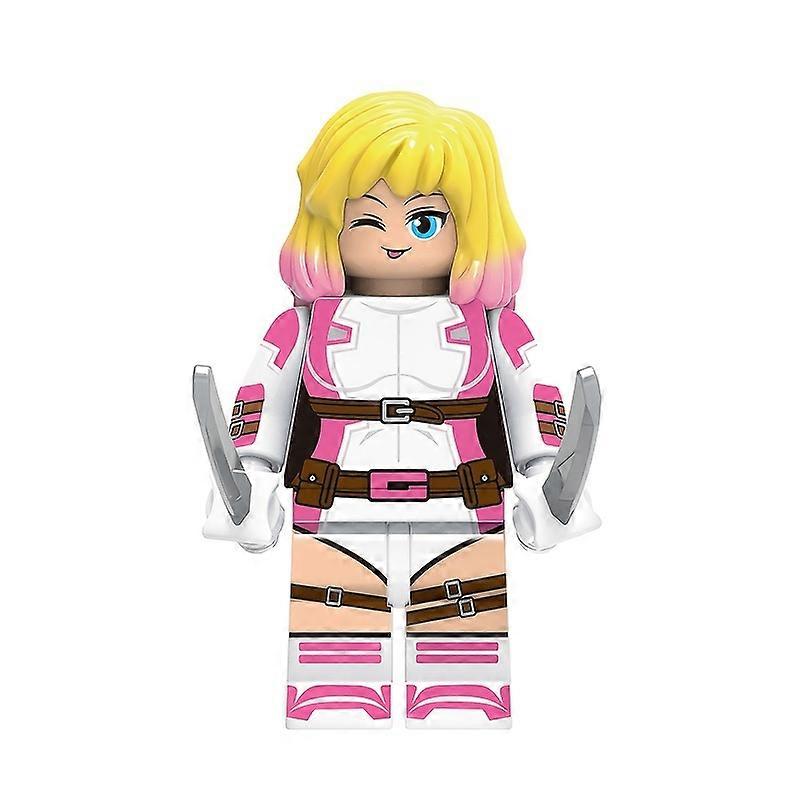 8Pcs Building Blocks Movie Series Characters Mini Bricks With Weapons ...