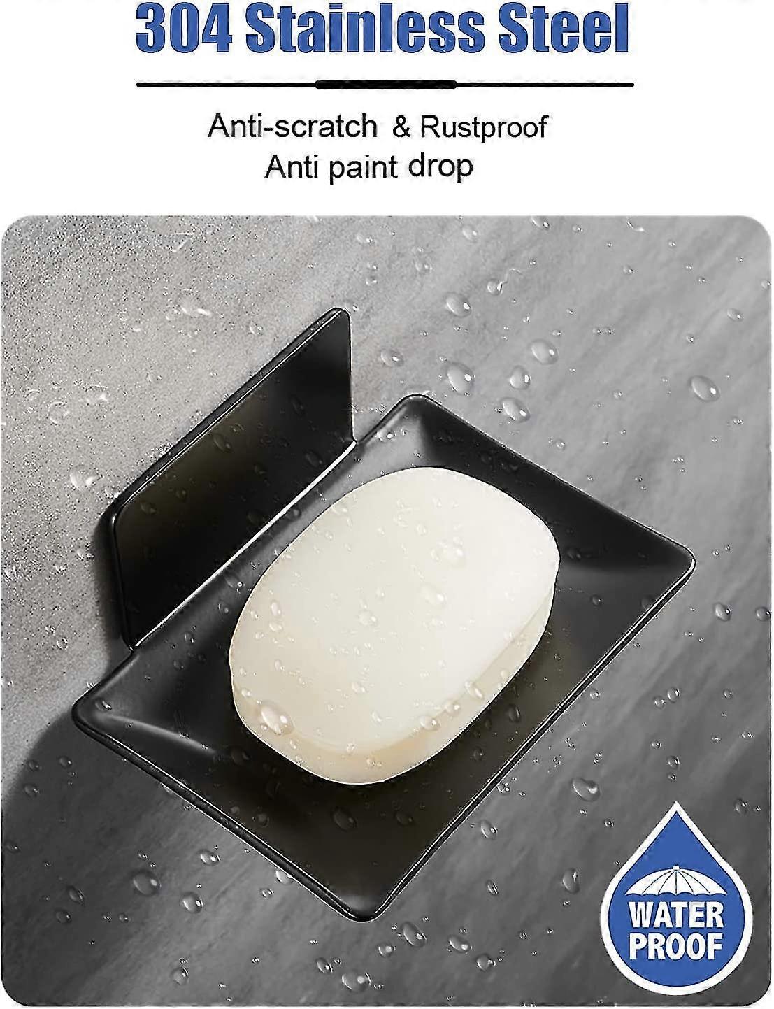 New- Self -adhesive Soap Holder, Soap Holder Without Drilling Stainless ...