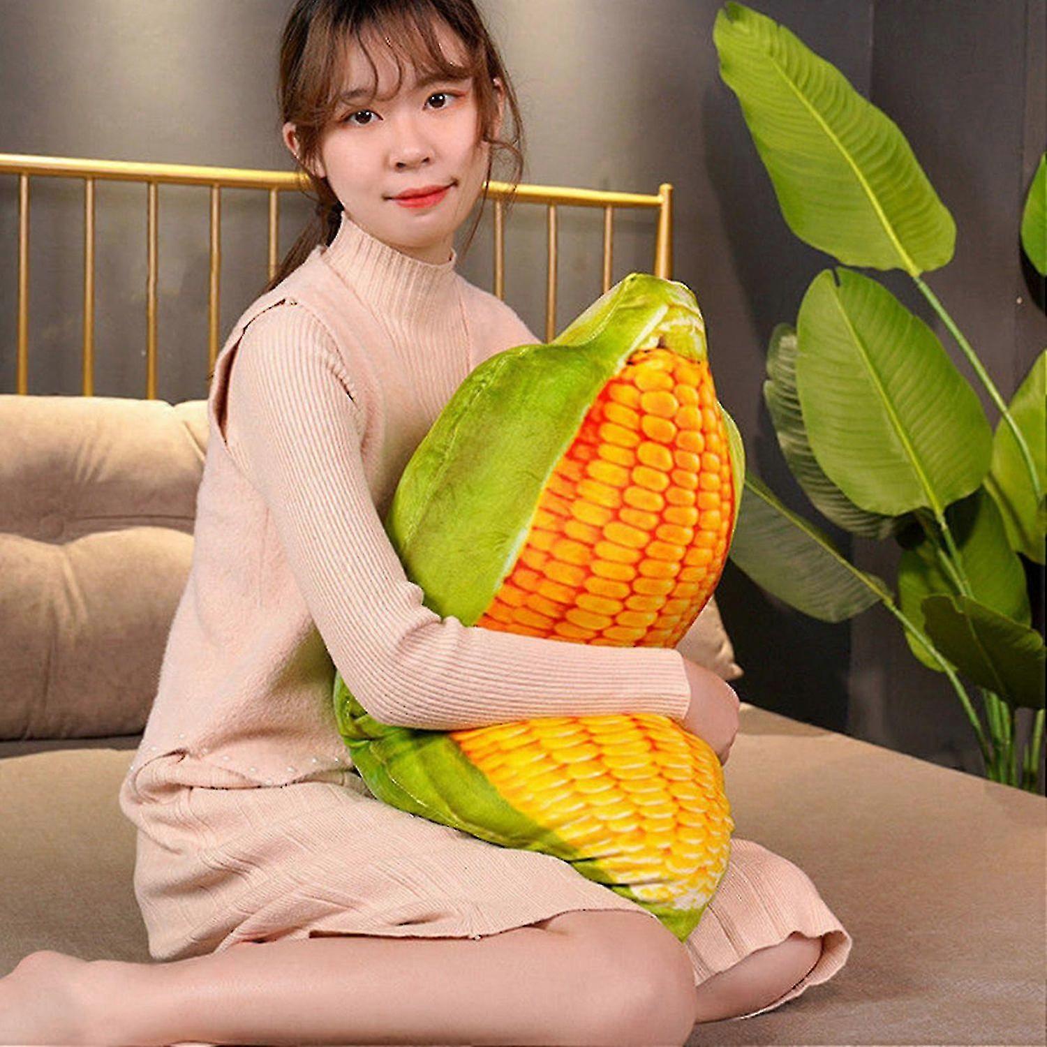 Corn Cob Small Throw Pillow Simulated Corn Plush Toy Soft Touch Hug For ...