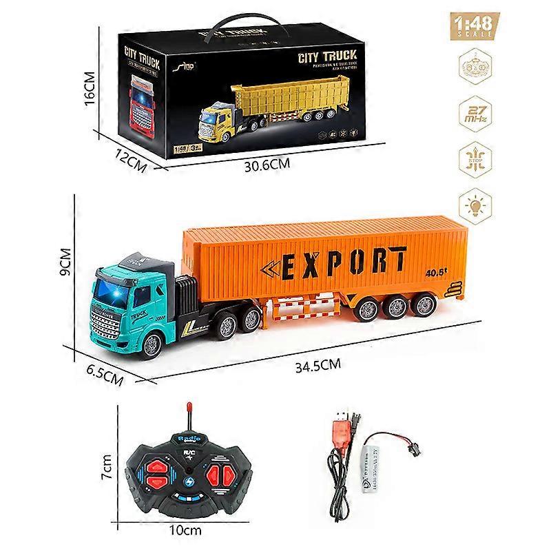 remote control truck wireless remote control semi-trailer heavy truck ...