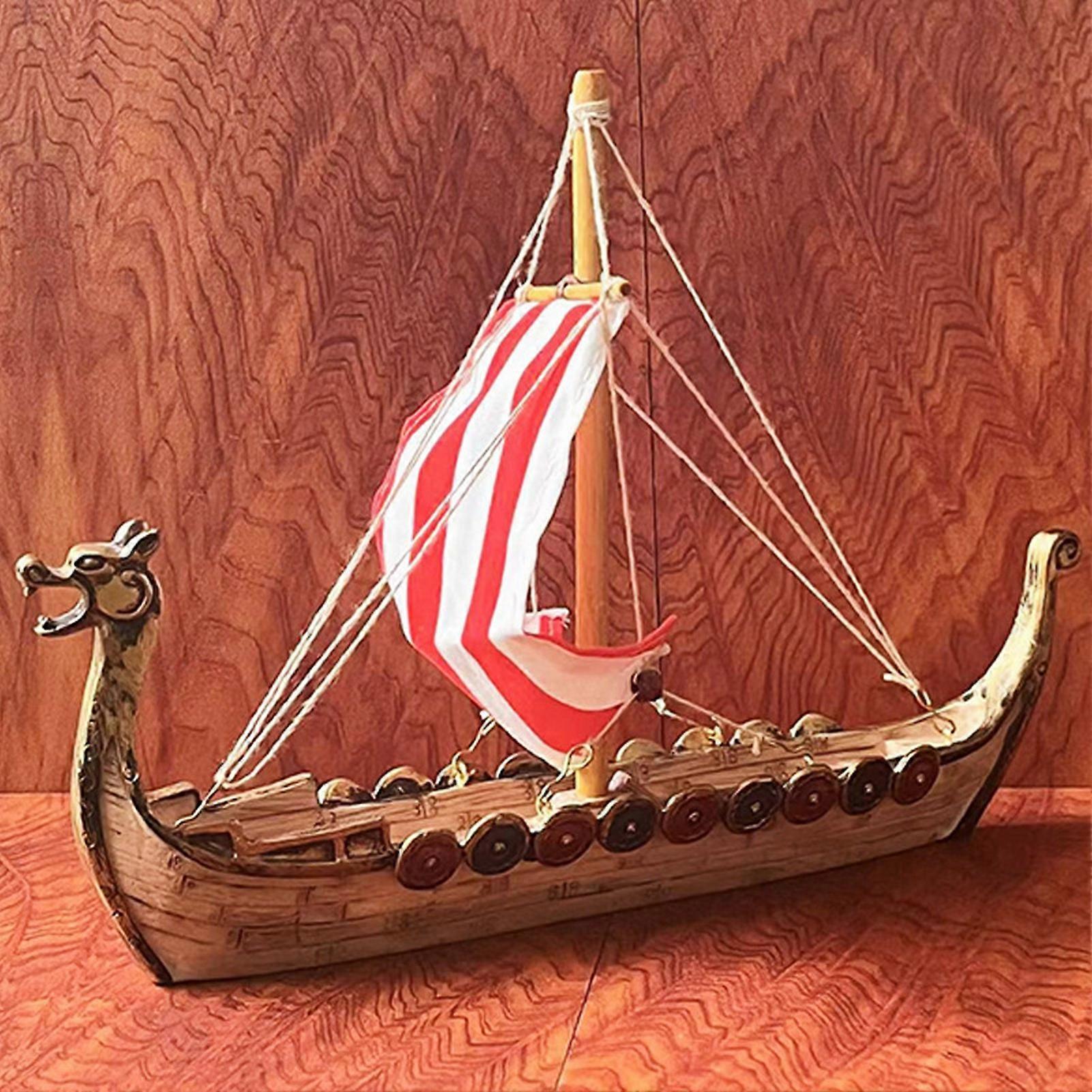 Sailing Ship Model Vintage Nostalgic Traditional Chinese Dragon Head ...