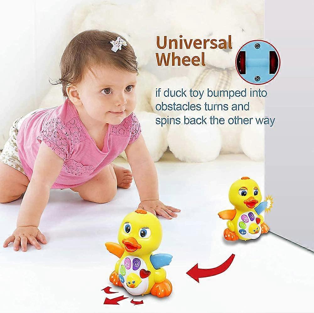 Dancing Walking Electric Duck Smart Toys with Music and LED Light Cute ...