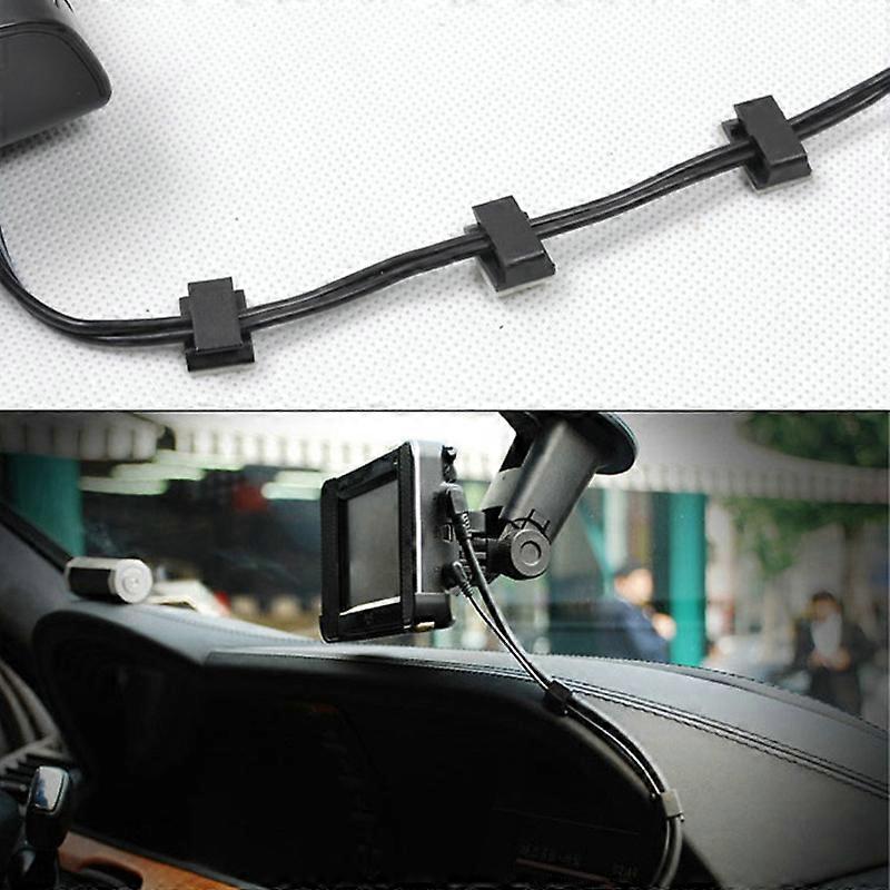 50pcs Arrival Car Drop Adhesive Cable Cord Holder Wire Clamp Management ...