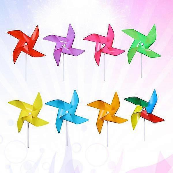 100pcs Plastic Windmill Colorful Pinwheel Wind Kids Toy For Kids ...