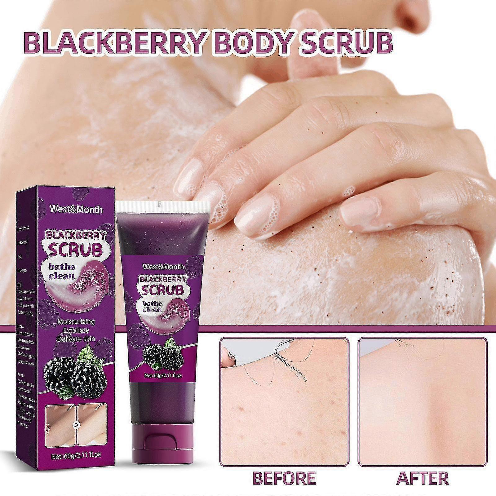 Bath Scrub Body Exfoliating Gel Deep Cleansing Exfoliating Blackberry ...
