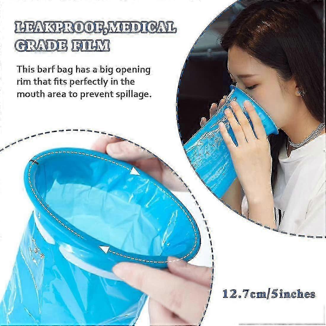 Disposable Sickness Emesis Vomit Bags, 1000ml Emesis Bags Car Sick Bag ...