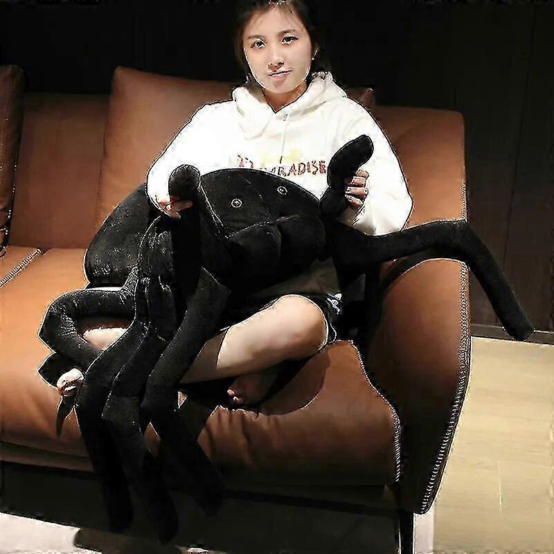 Realistic Big Size Spider Plush Toy Soft Plushie Stuffed Animal Scary ...