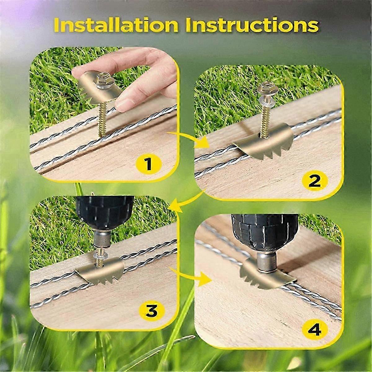 Fence , Fence Wire Anti ,50pack Galvanized Fence Wire Fasteners For ...