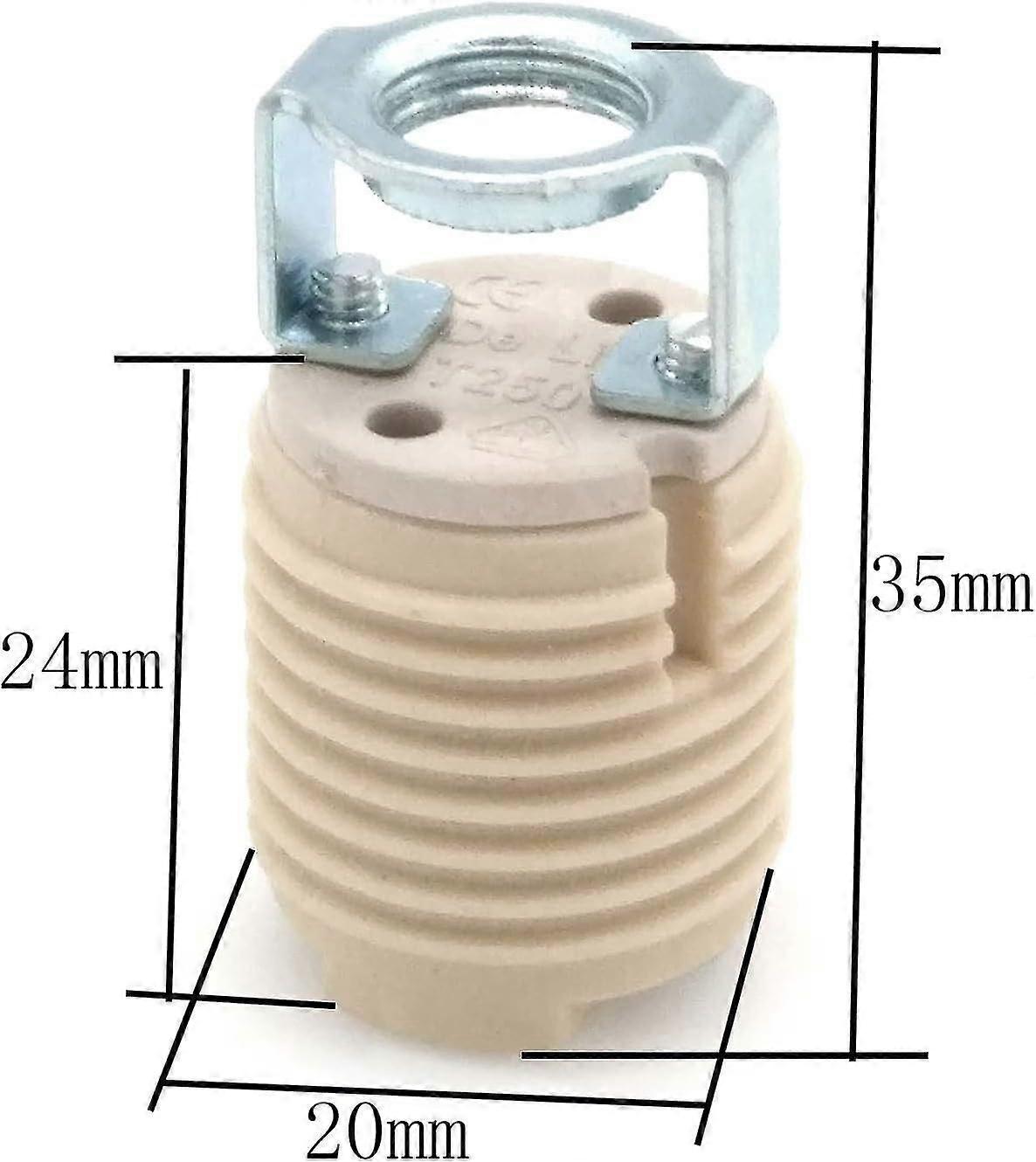 Pack G9 Lamp Holder with Bracket, Ceramic Threaded G9 Halogen Socket ...