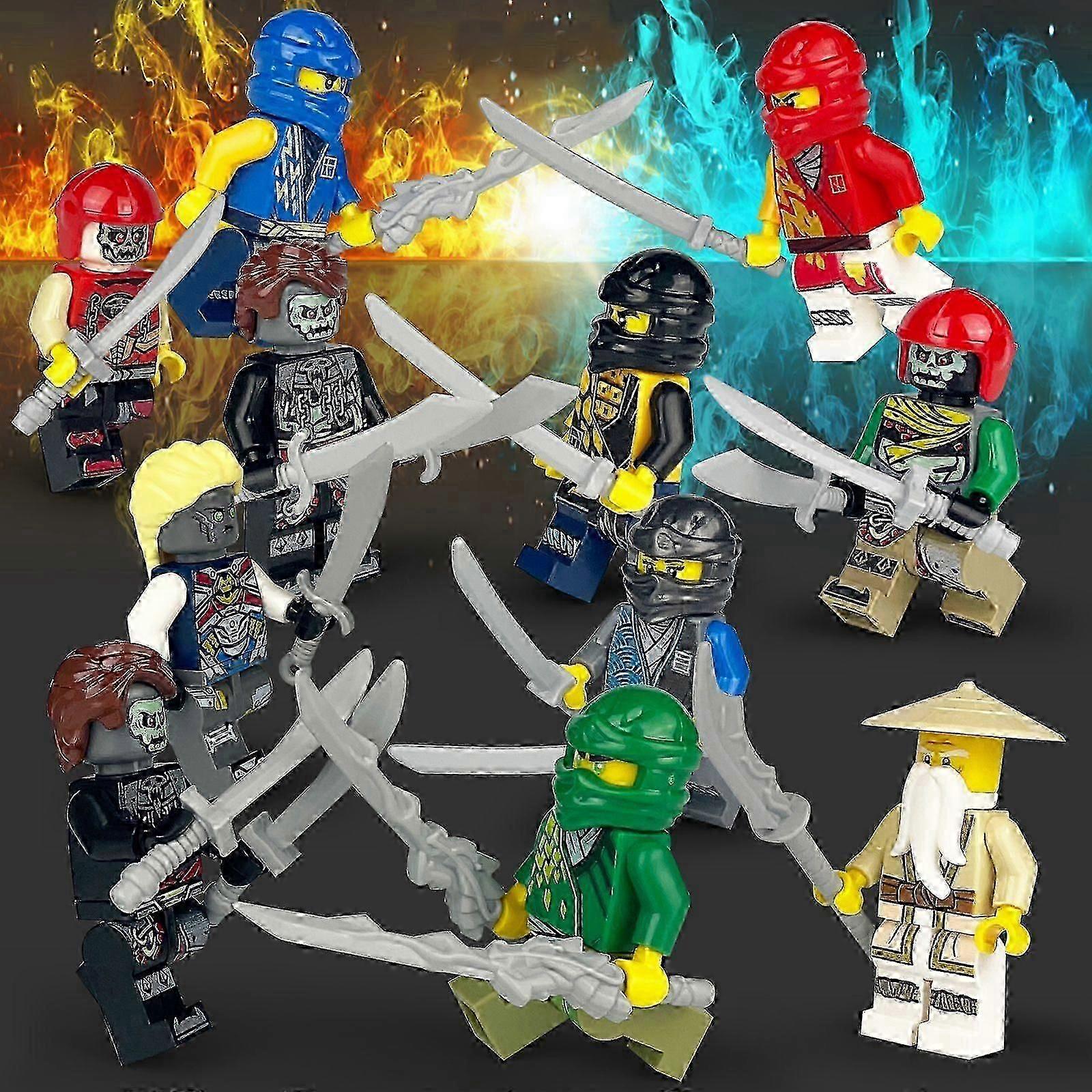 Set Of 24 Pcs Ninjago Mini Figures Kai Jay Sensei Wu Master Building ...