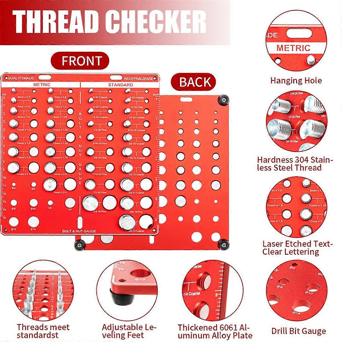 , 42 Nut and Bolt , Bolt Size and Thread Gauge, Bolt and Nut Identifier ...