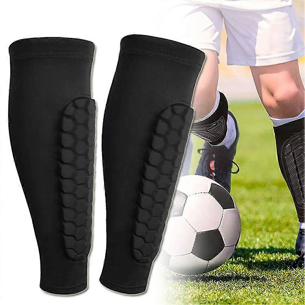 Leg Sleeves Shin Guards Shockproof Honeycomb Nylon Support Sock Shin ...