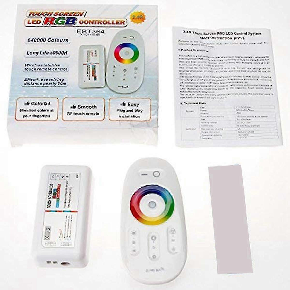 RF LED Remote Controller 2.4GHz Wireless RF Touch LED RGB Dimmer ...
