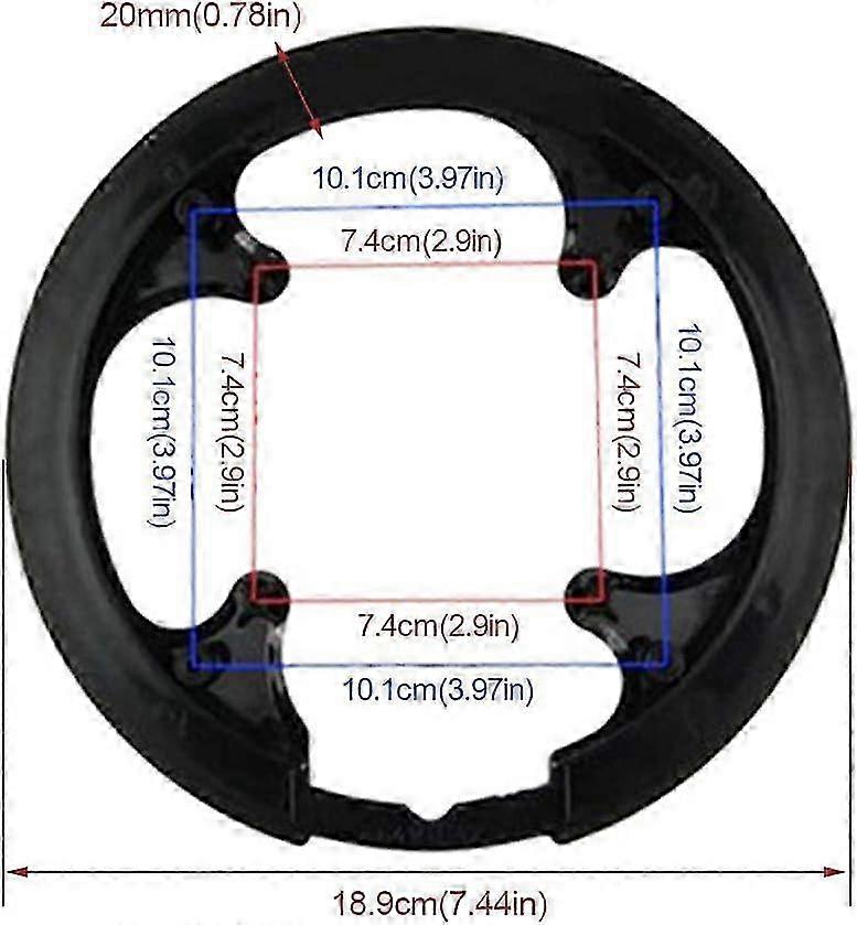 Bike Chainring Guard,42T Chain Guard Ring Universal MTB Outdoor Cycling ...