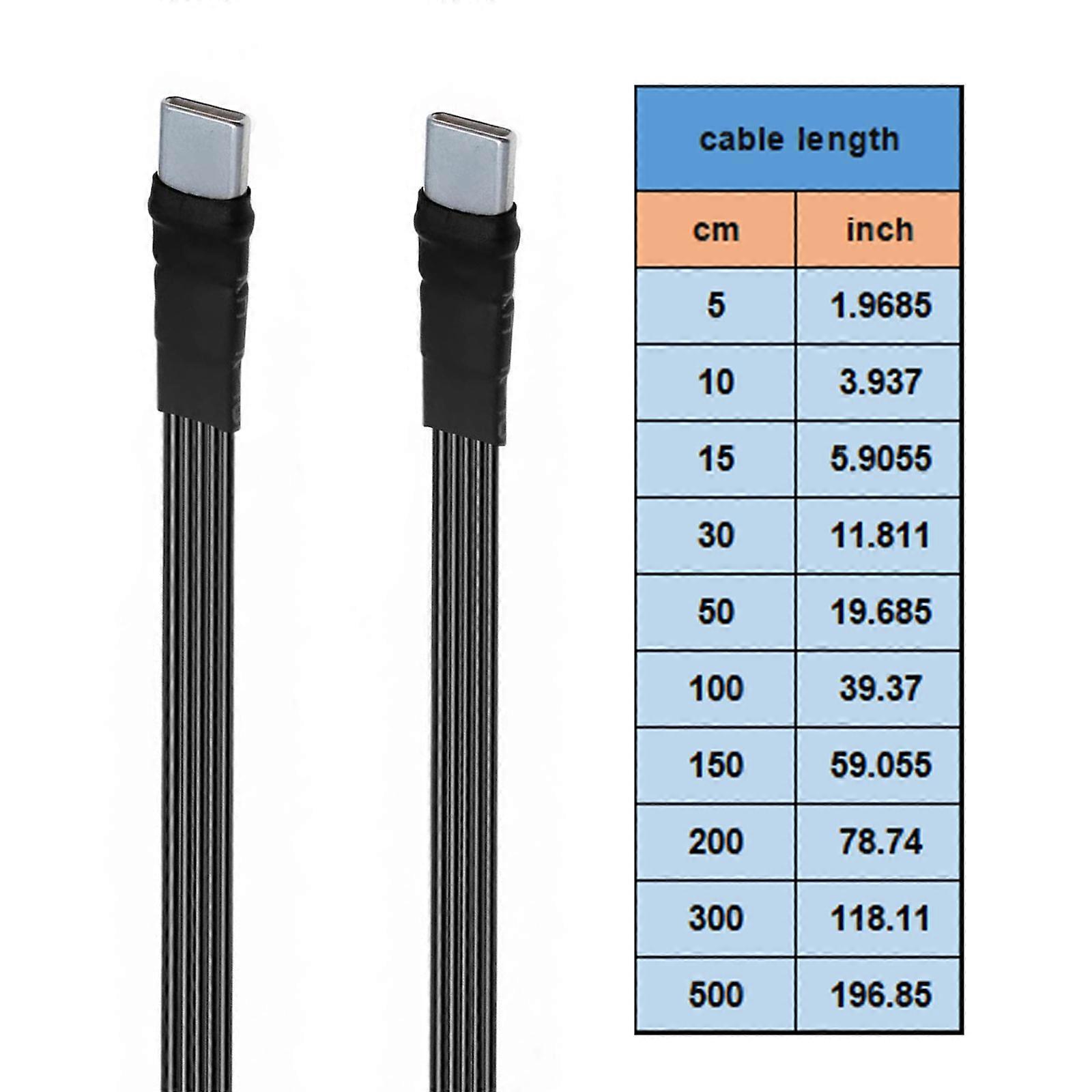 Multiple Length Type C Elbow Charges Cable 65W Power Delivery Charging ...