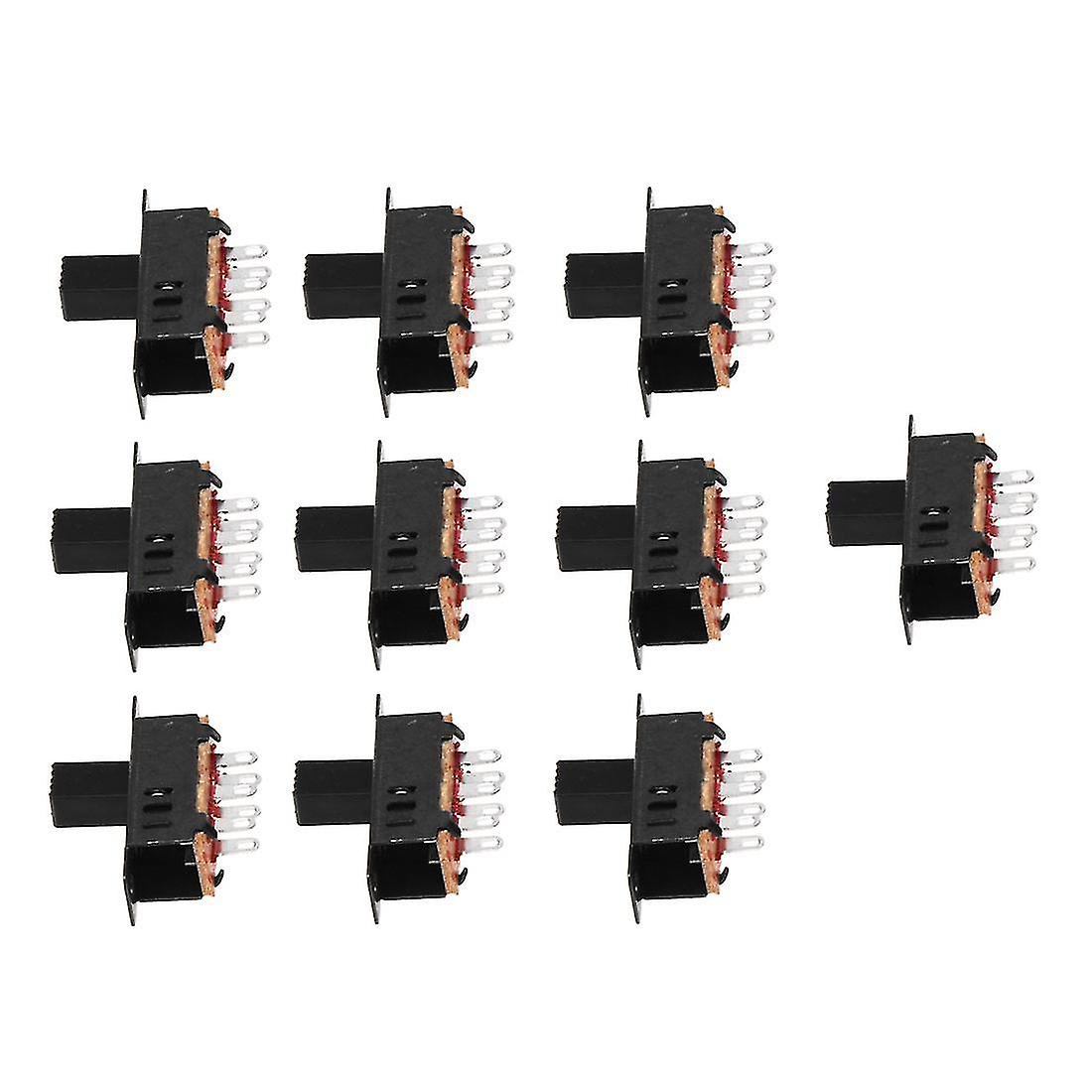10 X Dc 0.5a 50v 3 Position 2p2t Dpdt Panel Mount Slide Switch Ss23d32 ...
