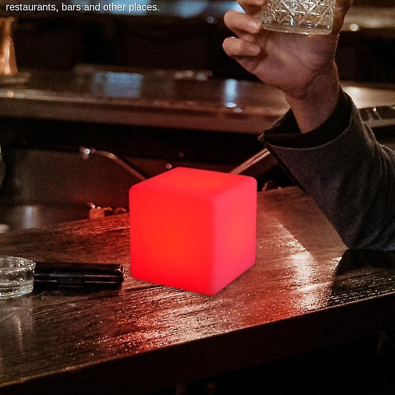 Led Cube Chair Light, Cordless Led Square Cube Chair, Rgb Color ...