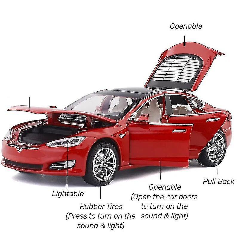 1/32 Tesla Model S 100d Suv Toy Car Model Diecast Alloy Metal Miniature ...