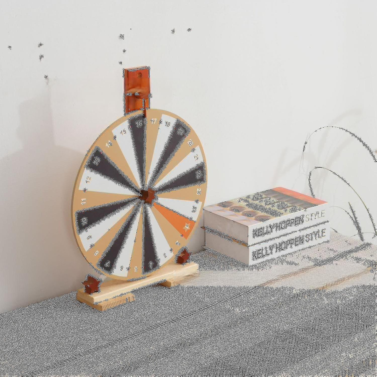 2024 2024 Wooden Spinner Prize Wheel, 24 Slot Prize Spinner,wheel Of ...