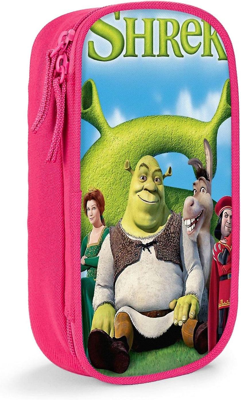 Shrek Anime Pencil Case Pen Marker Holder Pouch Box With Zipper-Pink ...