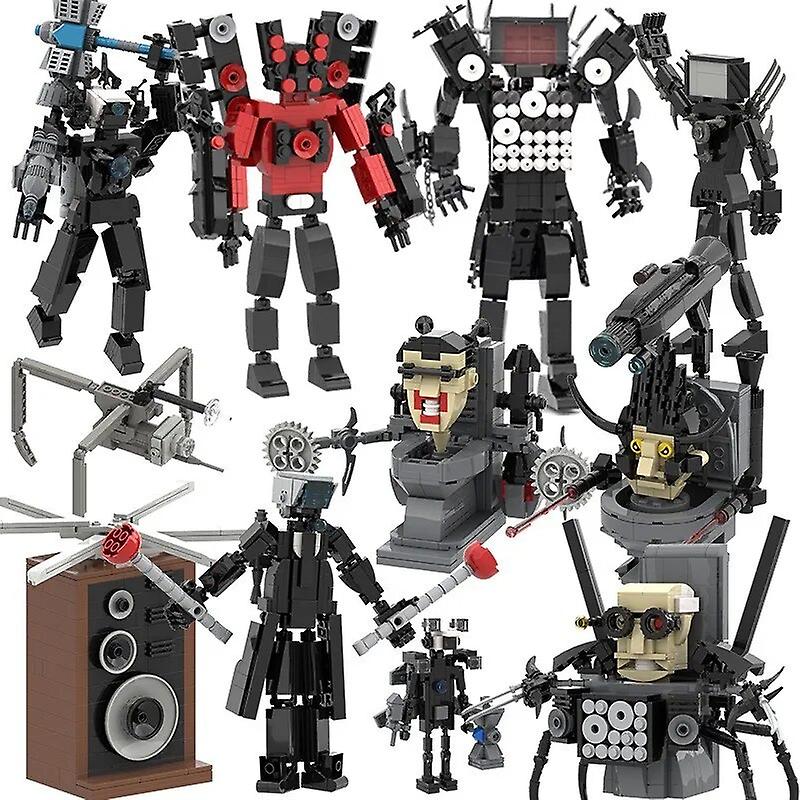 Skibidi Toilet Speakerman Bosses Camara Titan Tv Man Building Block ...