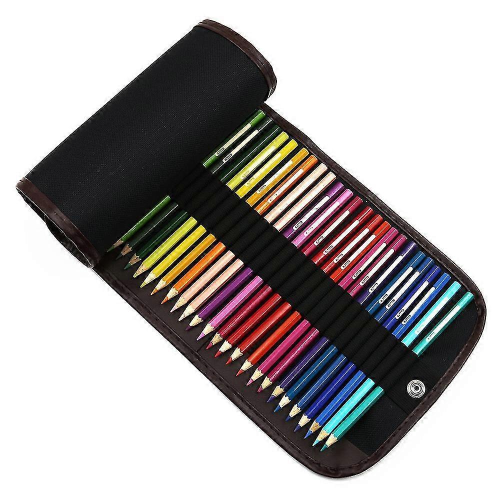 48 Canvas Colored Pencil Wrap / Roll Up Pencil Case / Colored Pencil ...