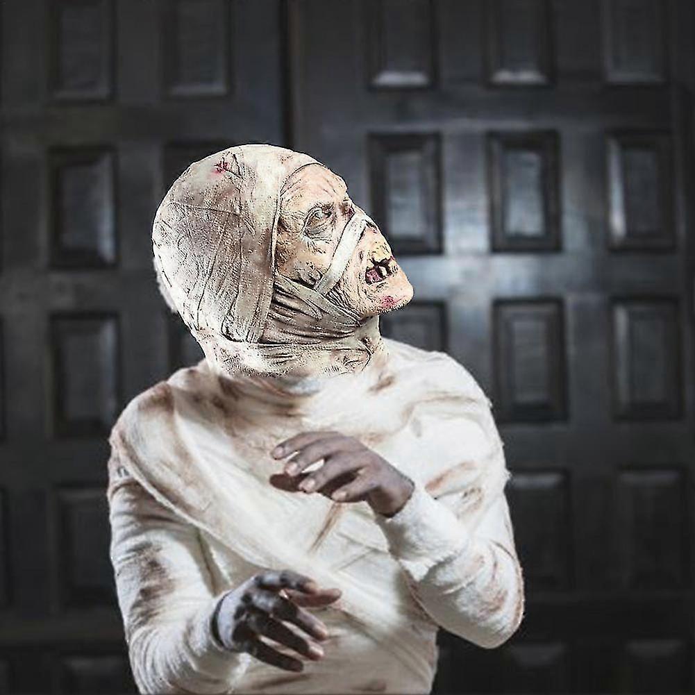 Halloween mummy mask, Zombie Latex Mask, Halloween Mask Horror Party ...