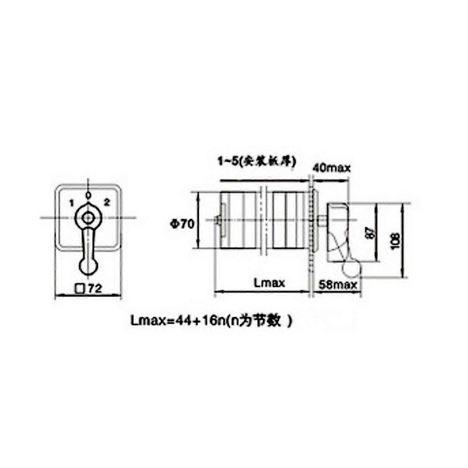 Universal Rotary Switch Positioning Type Electric Cam Switches LW5D ...