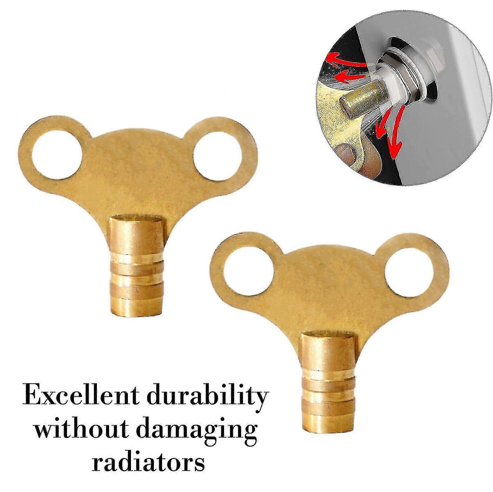 Radiator Plumbing Bleed Bleeding Key Keys Solid Brass For Venting Air ...