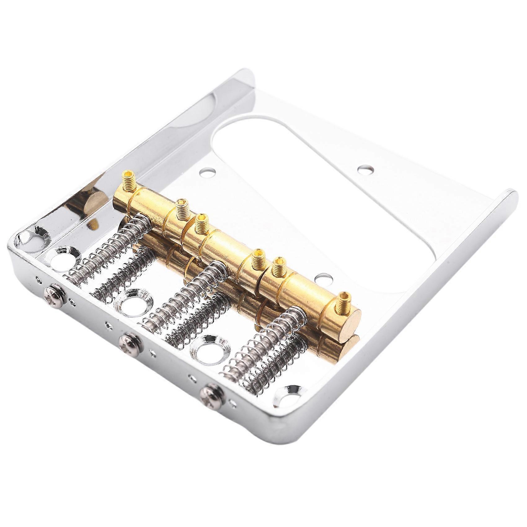 Silver Chrome 3 Copper Saddle Ashtray Bridge For TELE Electric Guitar ...