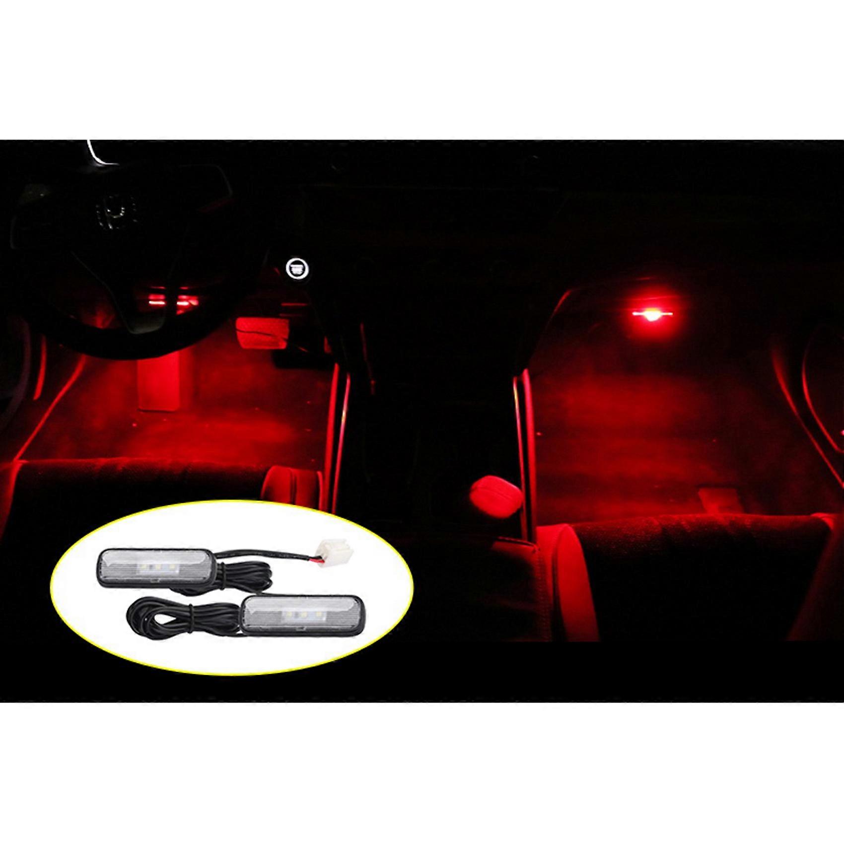 2PCS Car Light LED Interior Atmosphere Light Decoration Lamp Ambient ...