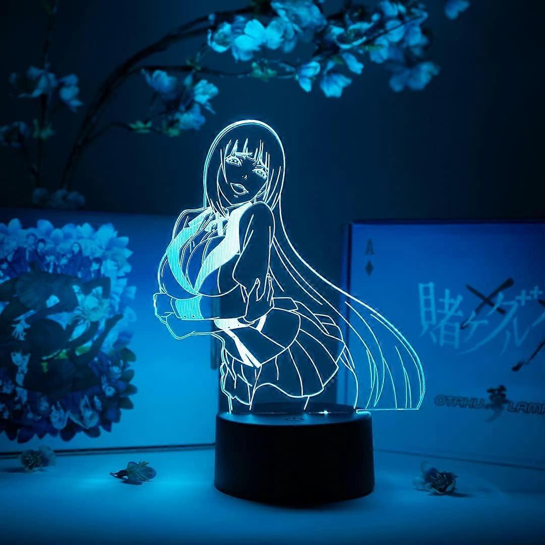 XYC Yumeko Jabami Smile Otaku Lamp Kakegurui XX Anime Lamp Figure Night ...