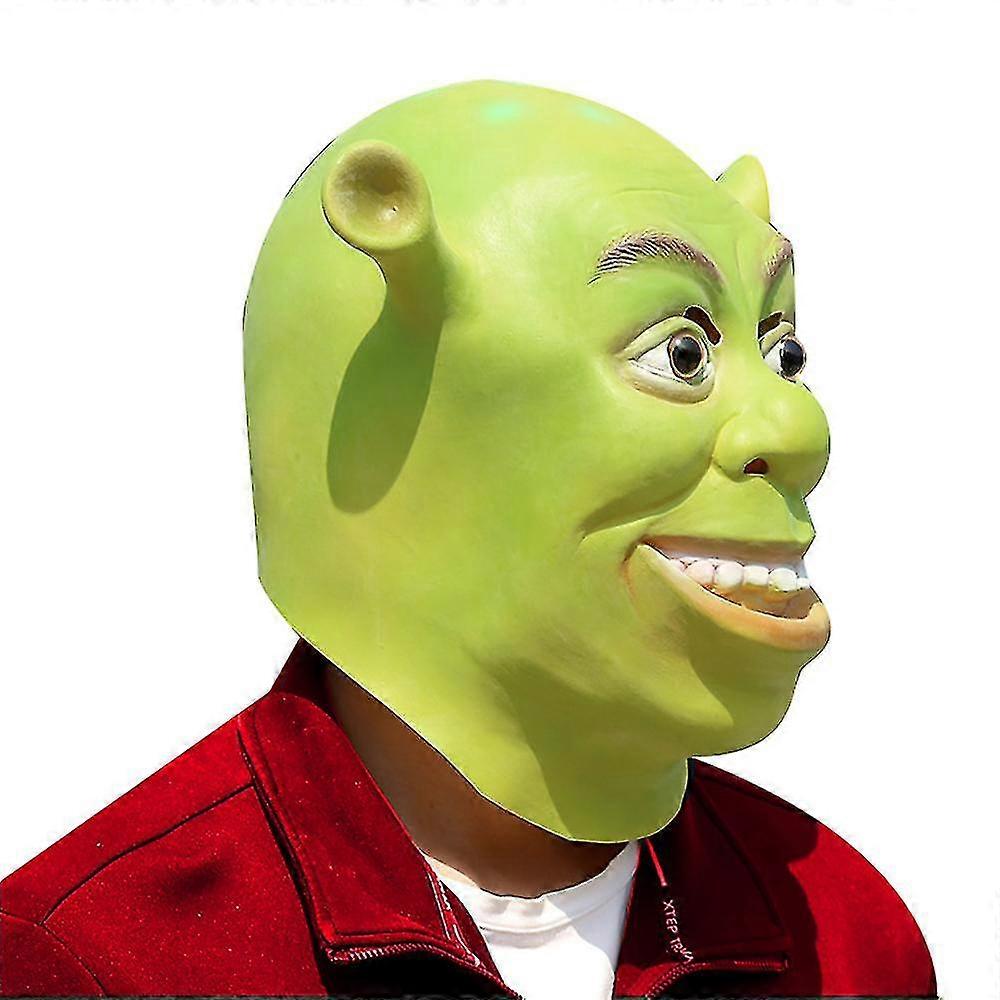 Shrek Mask Latex Mask Masquerade Funny Shrek Mask Headgear Halloween ...