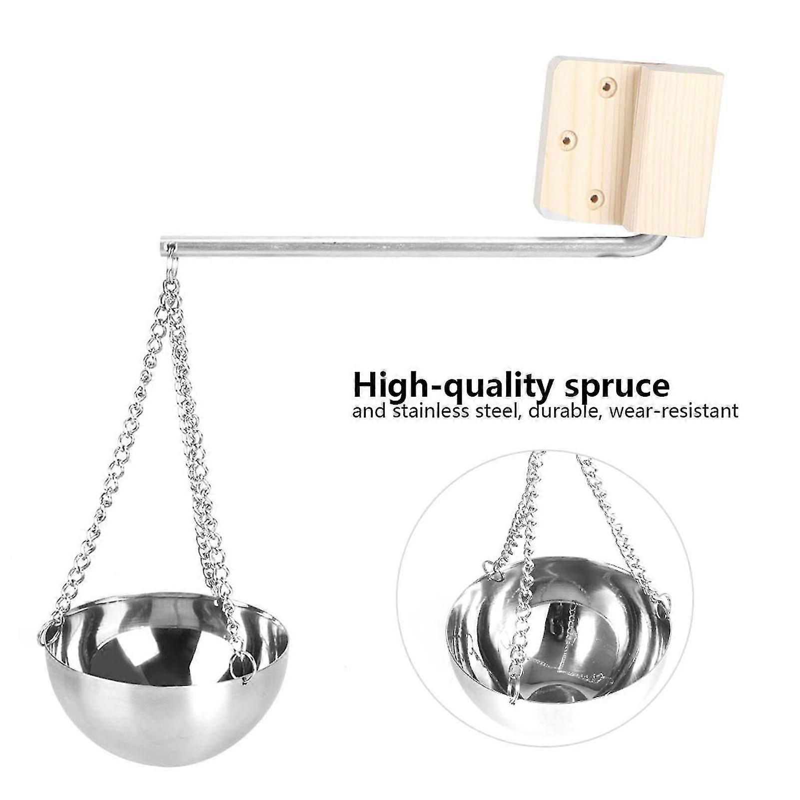 Sauna Bowl Oil Cup Stainless Steel Sauna Cup Holder Sauna Oil Diffuser ...