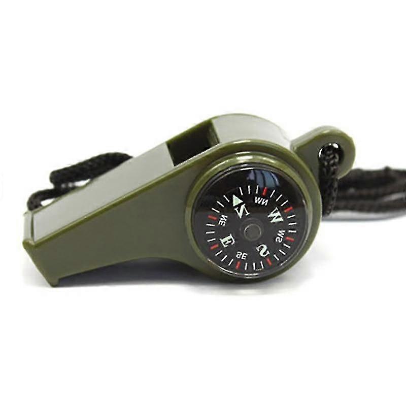 1Pcs Outdoor Whistle Compass Thermometer 3 In 1 Camping Hiking ...