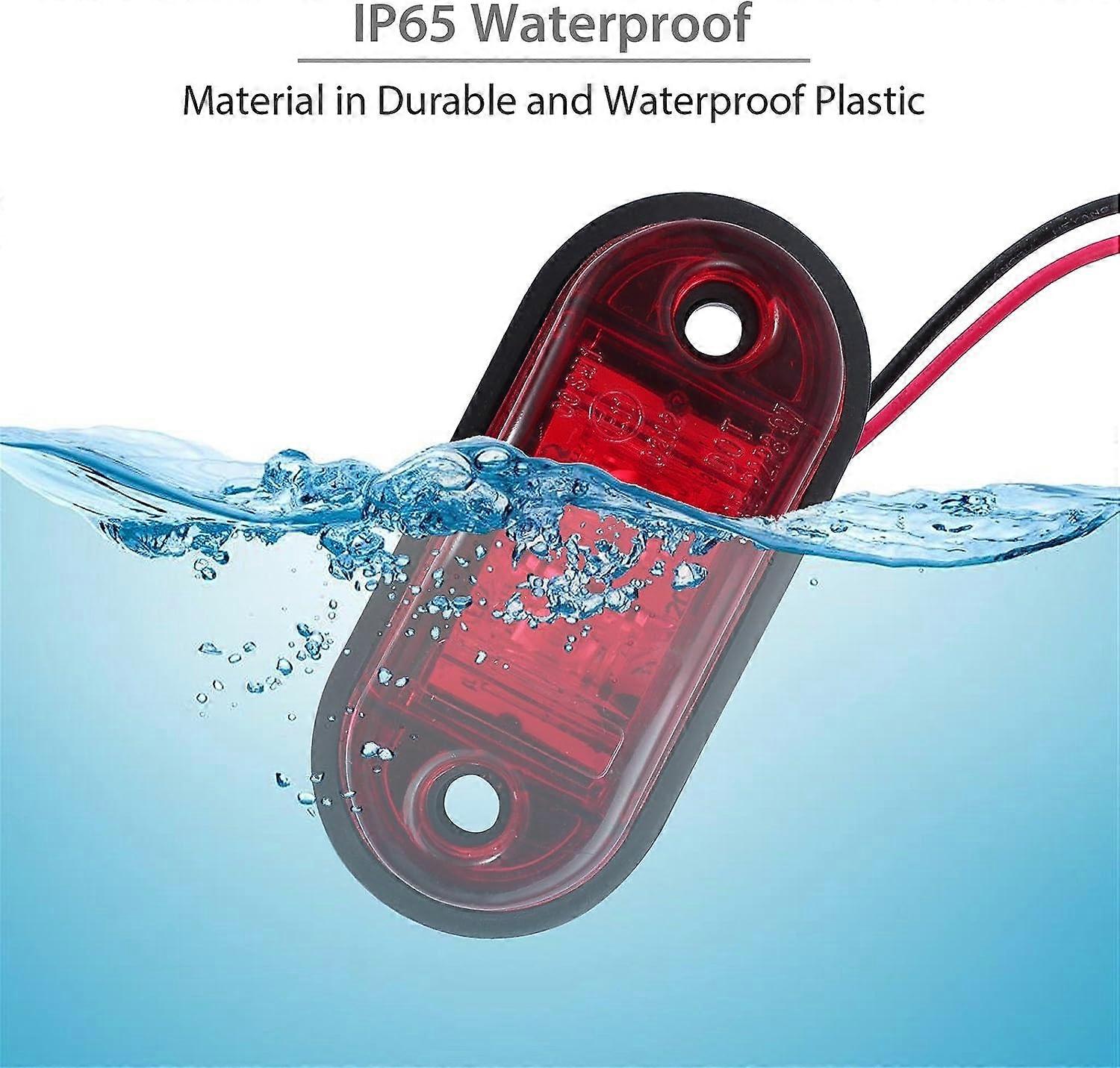 4 Pack Side Lights Front and Rear Clearance Lights LED Side Light ...