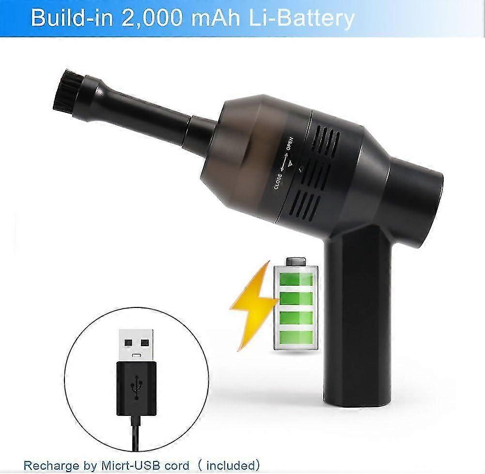 Cordless Keyboard Vacuum Cleaner, USB Keyboard Cleaner, 1000Pa Mini Car ...