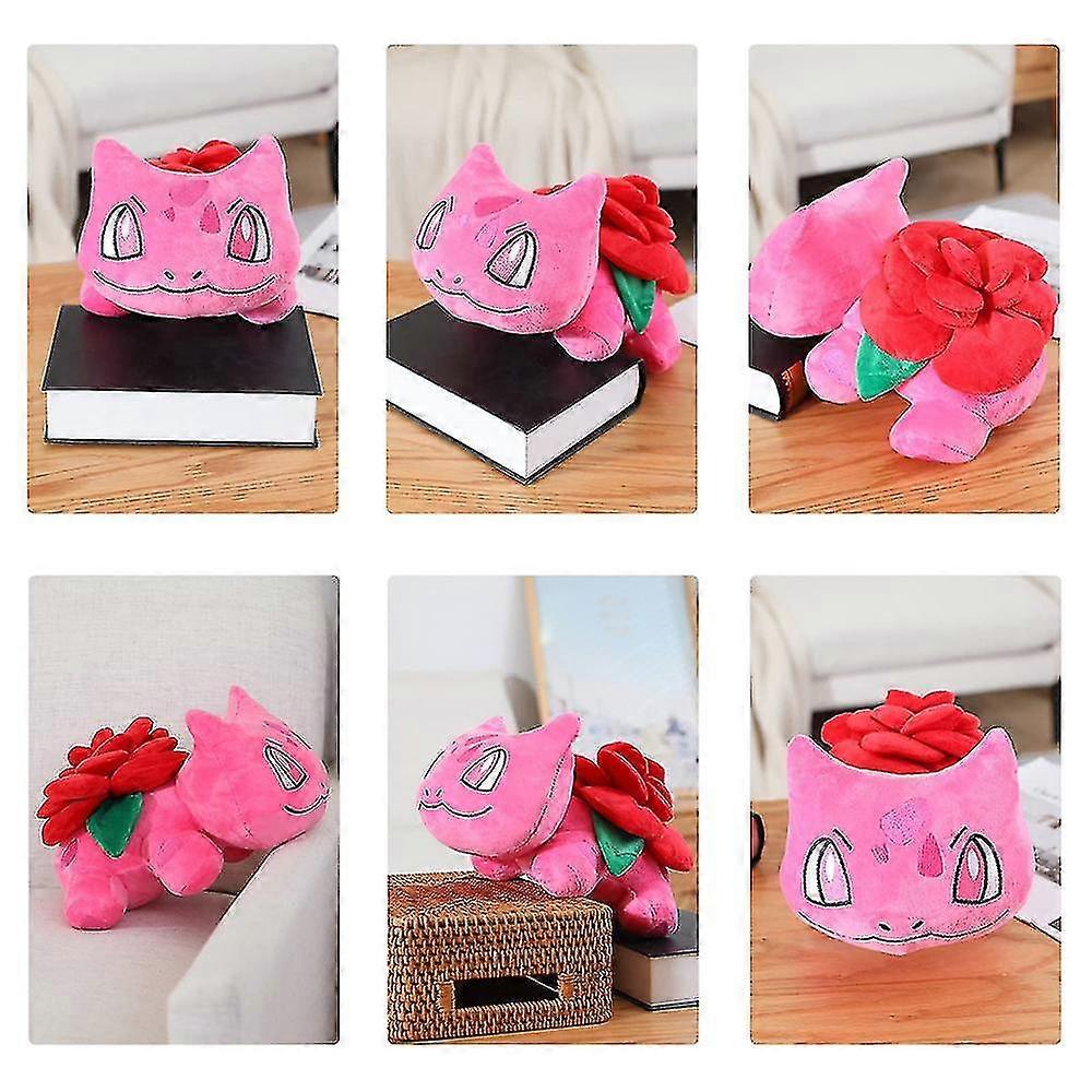 Bulbasaur Pink Rose Plush Doll, Adorable Plush Stuffed Animals Toy ...