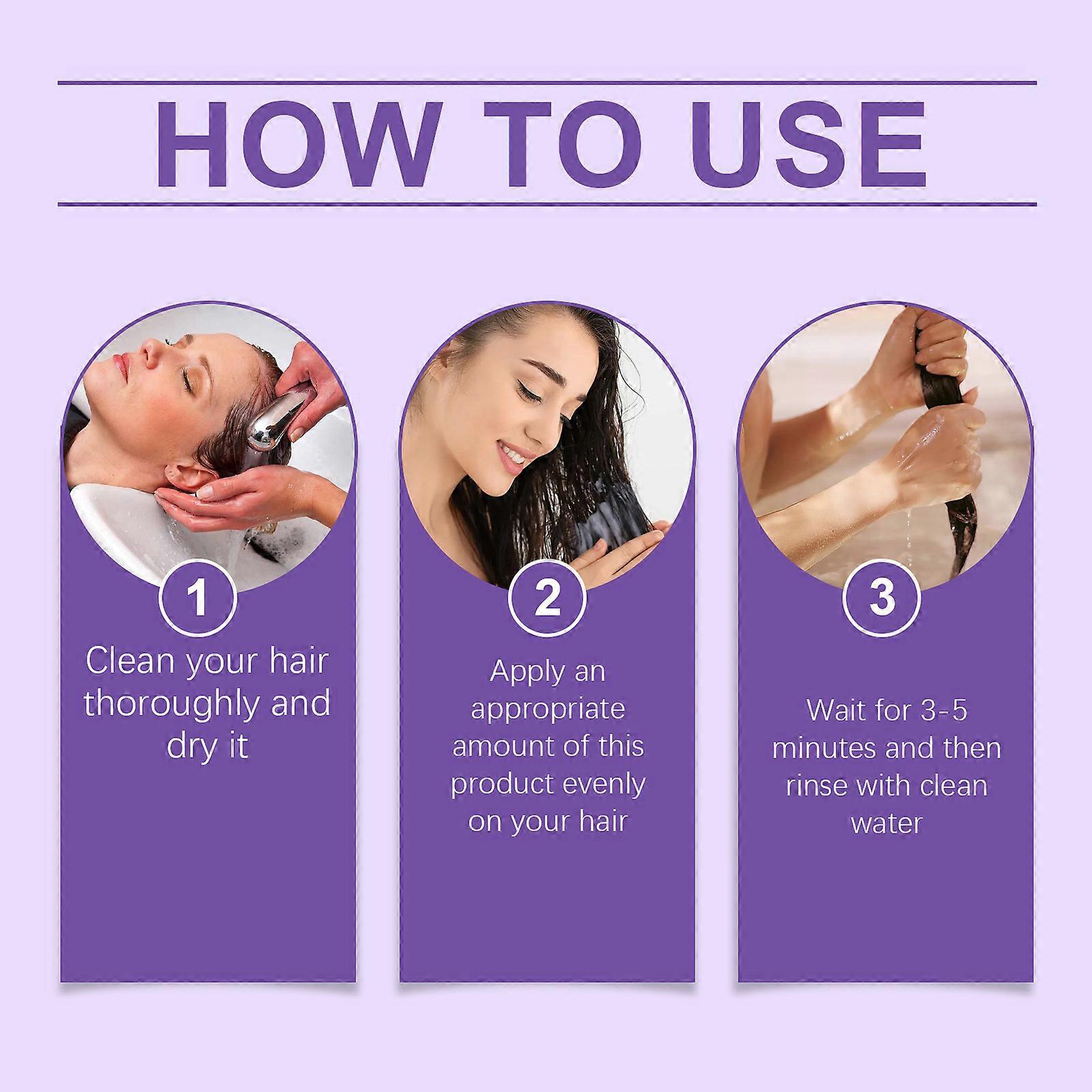 Keratin Purple Hair Mask, Keratin Purple & Blue Hair Mask, Protein Deep ...