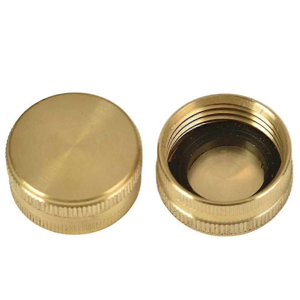 2 Pack 3/4" Brass Garden Hose End Caps with Washers | Fruugo UK